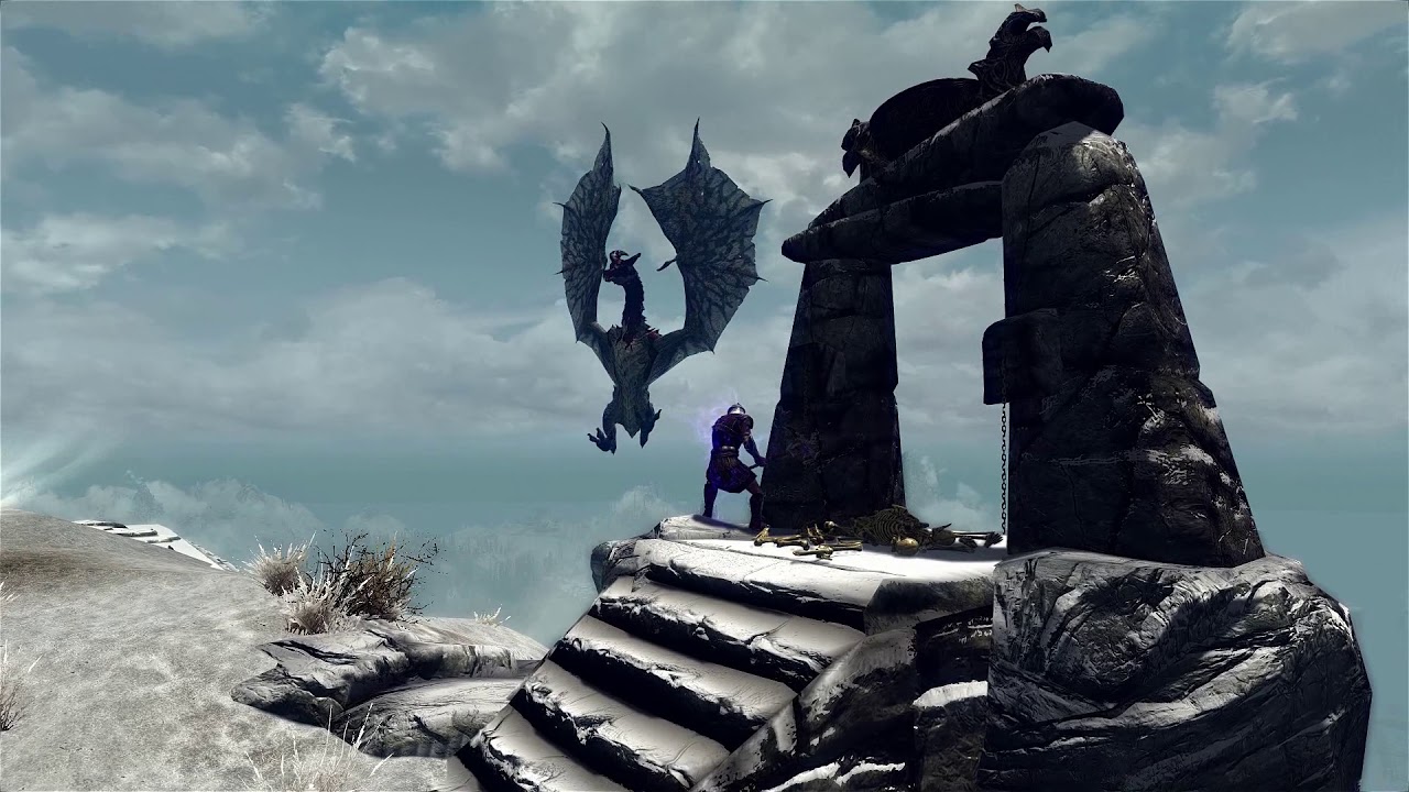 Skyrim Battles - General Falx Carius vs Legendary Dragon - YouTube