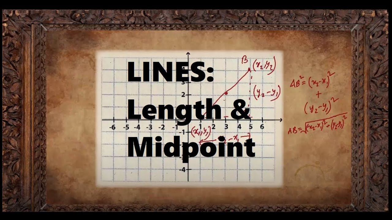 How to find the Length and Midpoint of a Line? - YouTube