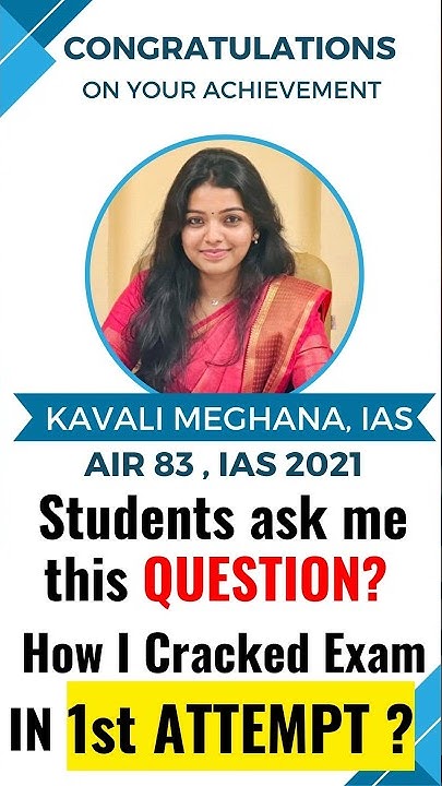 IAS Meghana Kavali : UPSC CSE Topper #iasprelims2024 #upsctopper # ...