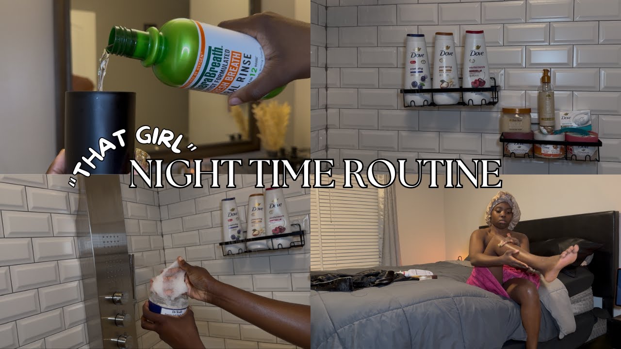"THAT GIRL" NIGHT TIME ROUTINE | shower routine, self care, cooking ...