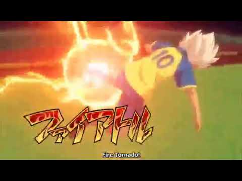 Tornado de Fogo (Goenji) Inazuma Eleven Ares - YouTube