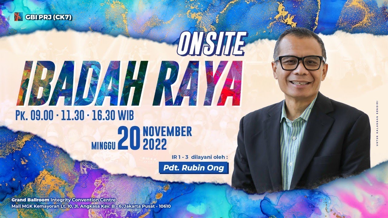 THE TIME OF GOD - Pdt. Rubin Ong - Onsite I 20 November '22 - YouTube
