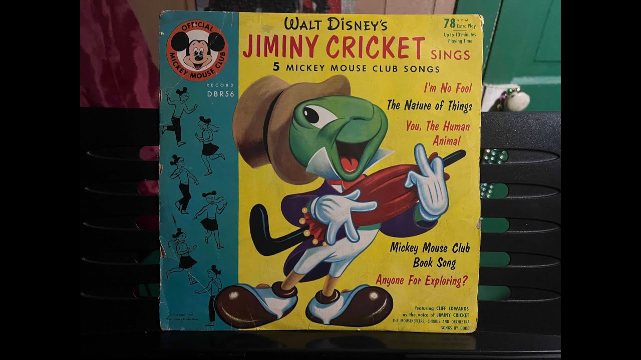 The Mouseketeers Chorus And Orchestra – Jiminy Cricket Sings 5 Mickey ...