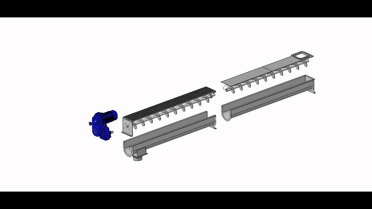 Screw Conveyor Explode View - YouTube