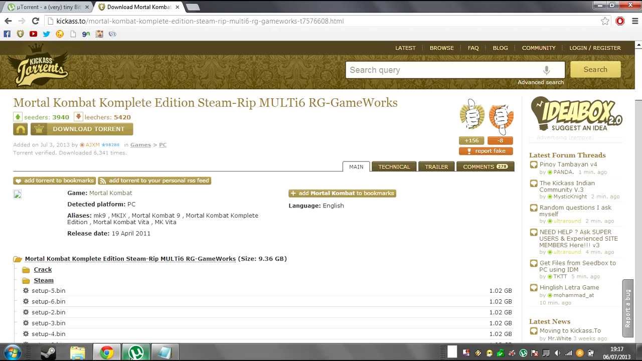 how to download and install mortal kombat komplete edition [HD] - YouTube