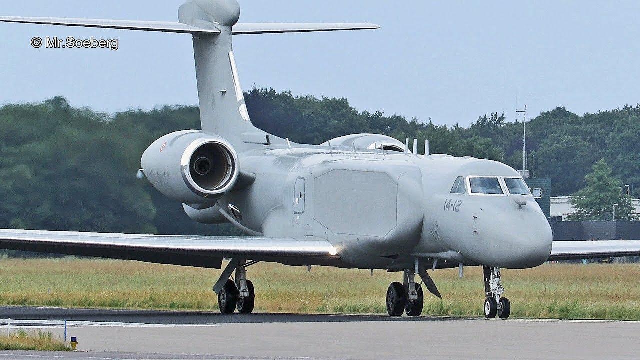 DEPARTURE E-550 Gulfstream,14-12, Italian AF, APROC, at Gilze-Rijen ...