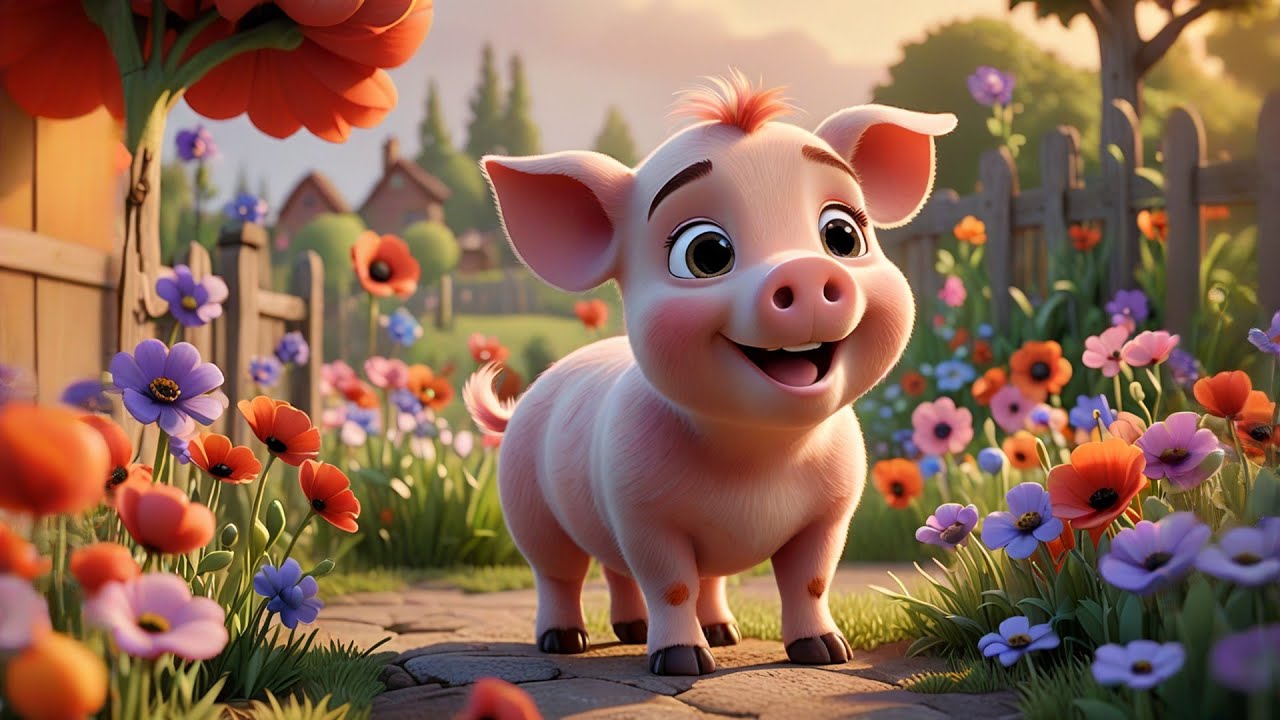 Poppy Pig Says Oink Oink | Fun Animal Sound Song for Kids | Nursery ...