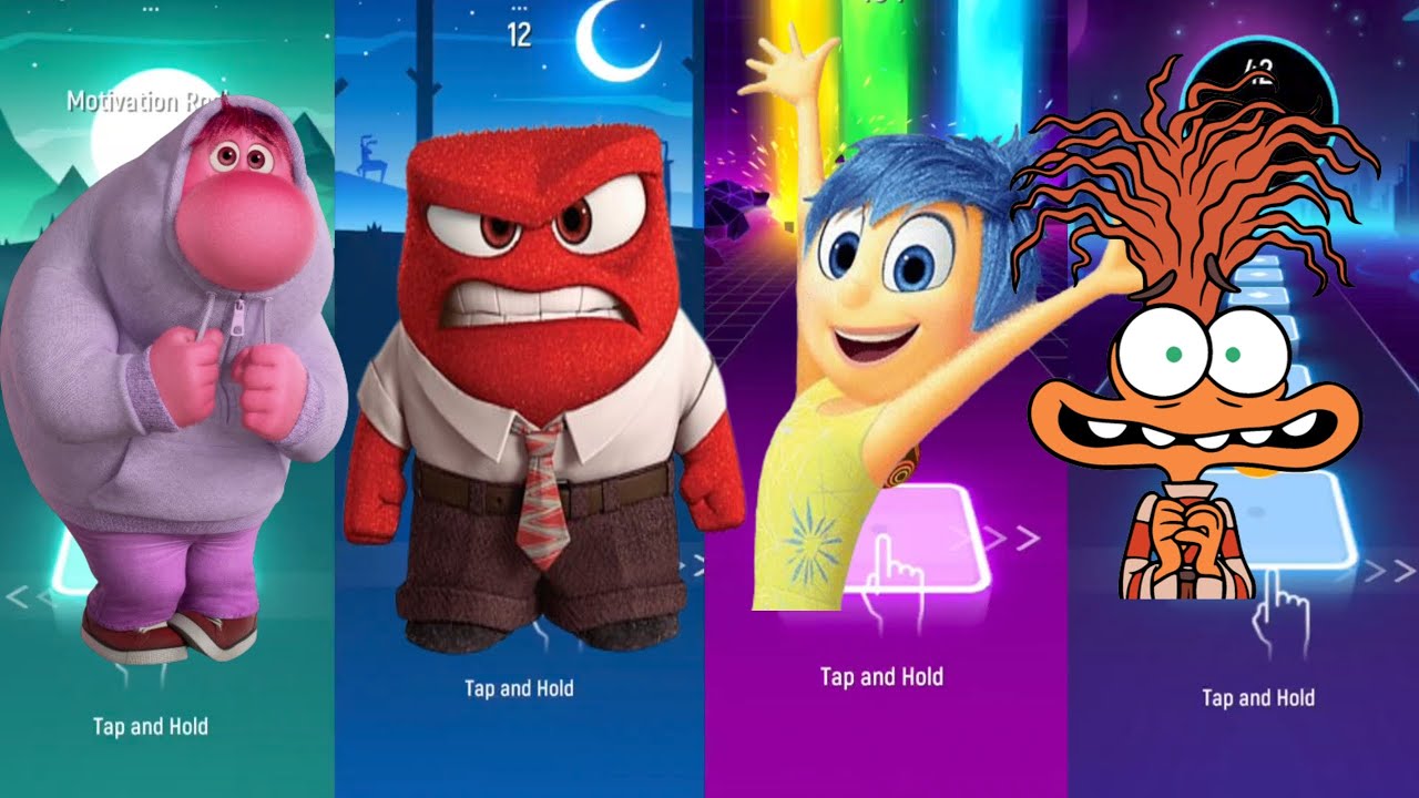 Inside Out Embarrasment, Anger, Joy, Anxiety Confin Dance - YouTube
