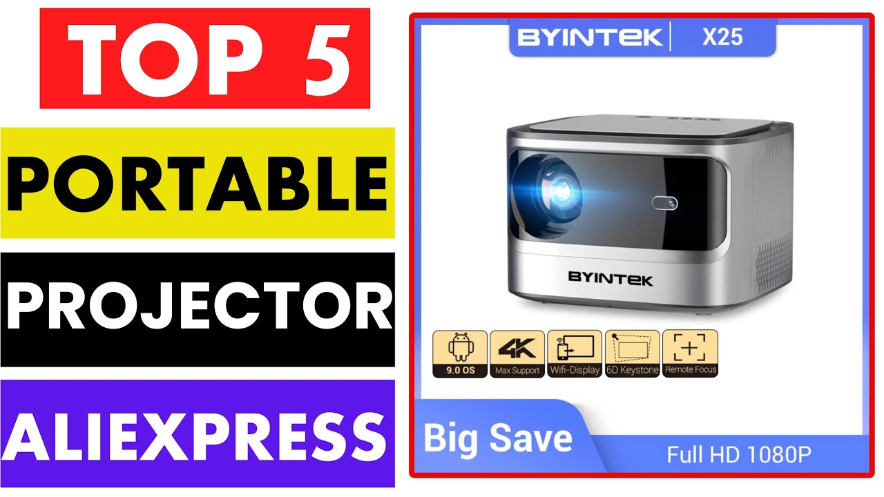 Top 5 Best Portable Projectors In 2025 | Portable Mini Projector - YouTube