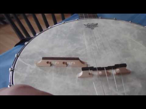 Honer Travel Banjo with Compensated Bridge - YouTube
