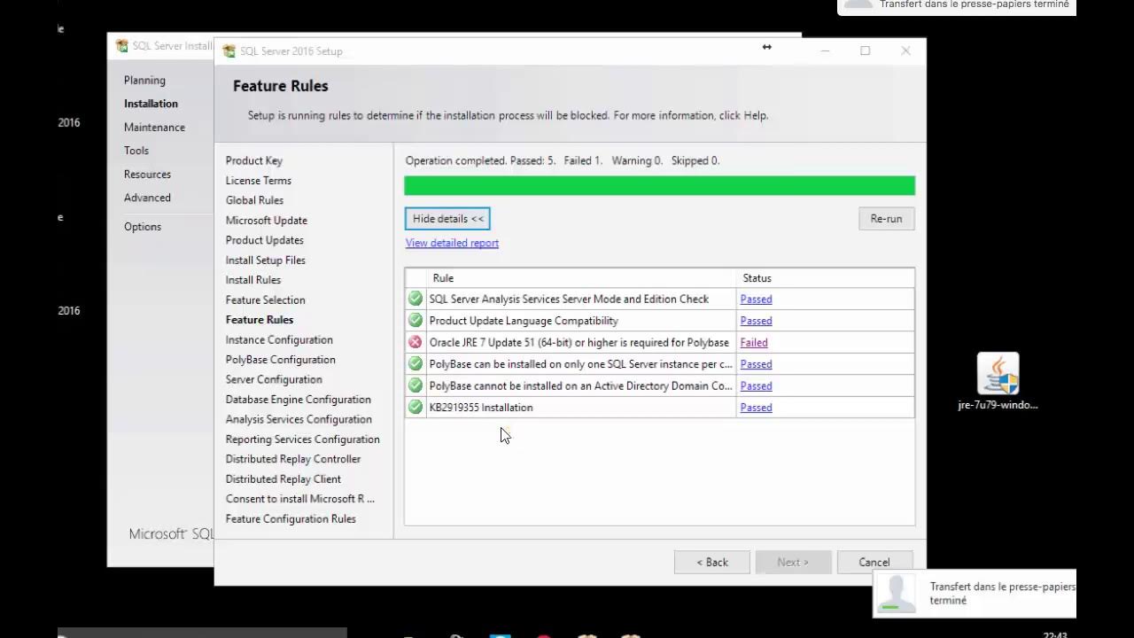 How to Install Oracle JRE 7 Update while installing SQL Server 2016 ...