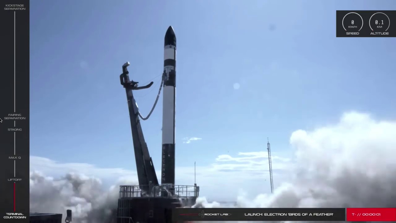 Launch of RocketLab 'Birds Of A Feather Launch' with NROL-151 sat from ...