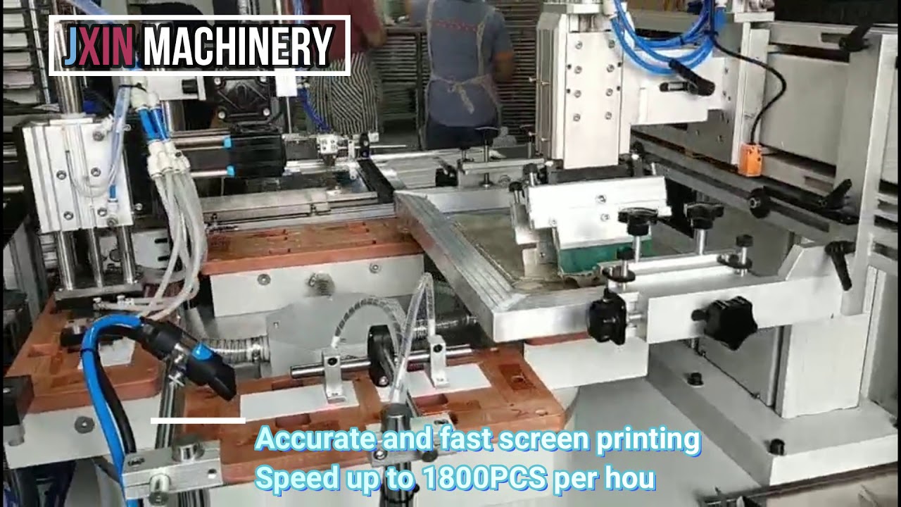 Full automatic screen printer for PCB printed circuit board - YouTube