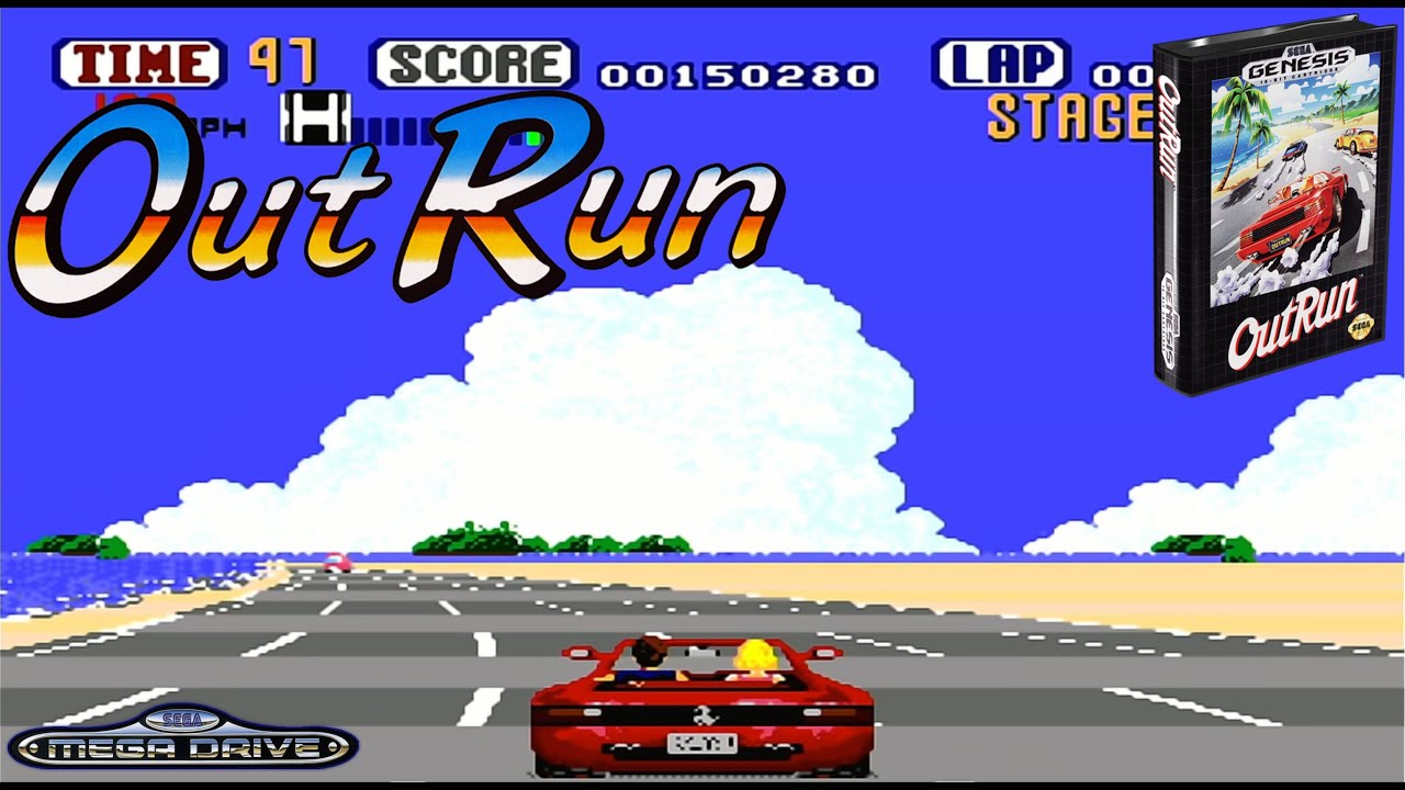 OUT RUN | MEGA DRIVE | GENESIS | GAMEPLAY FULL HD - YouTube