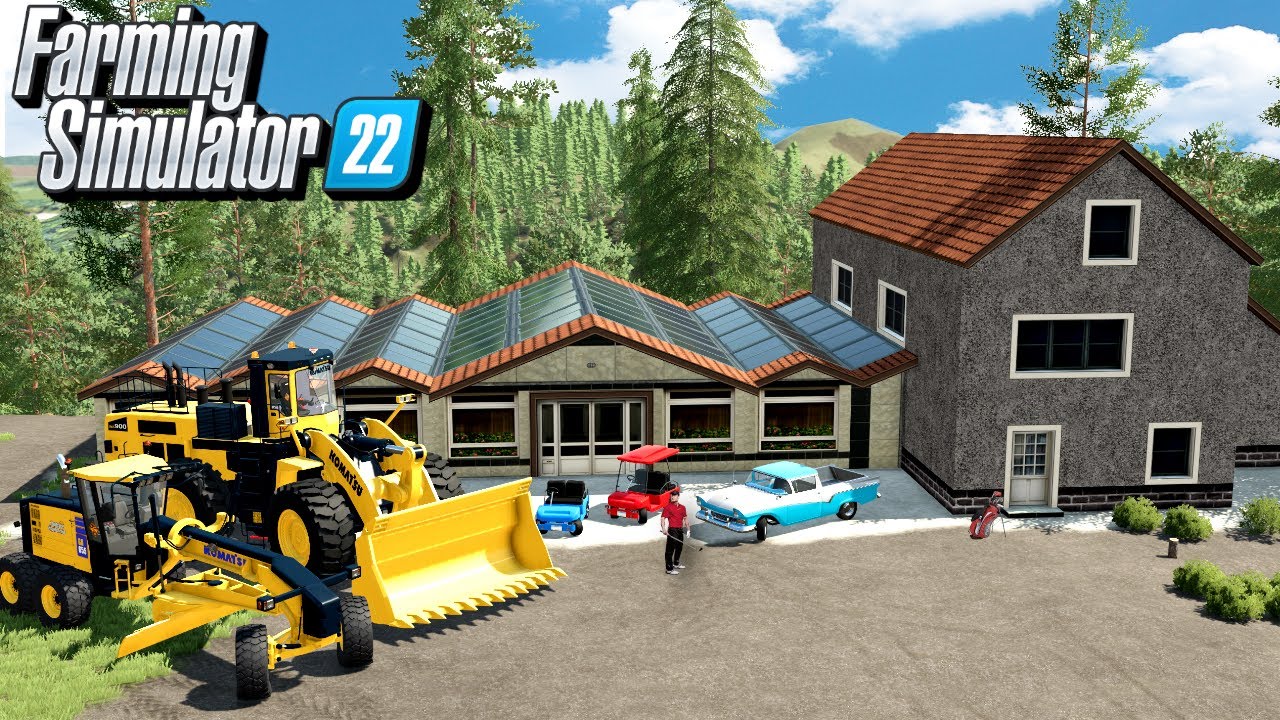 BUILDING A GOLF COURSE IN FARMING SIMULATOR 22 - YouTube