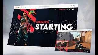 Valorant Animated Stream Overlay Template Valorant Twitch Youtube ...
