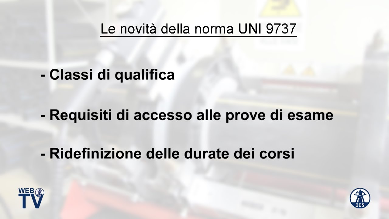 Nuova edizione della norma UNI 9737 - YouTube