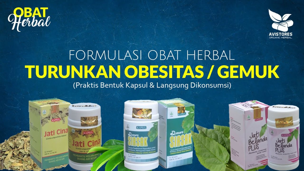 Formulasi Obat Herbal Mengatasi Obesitas Kegemukan Dijamin Manjur - YouTube