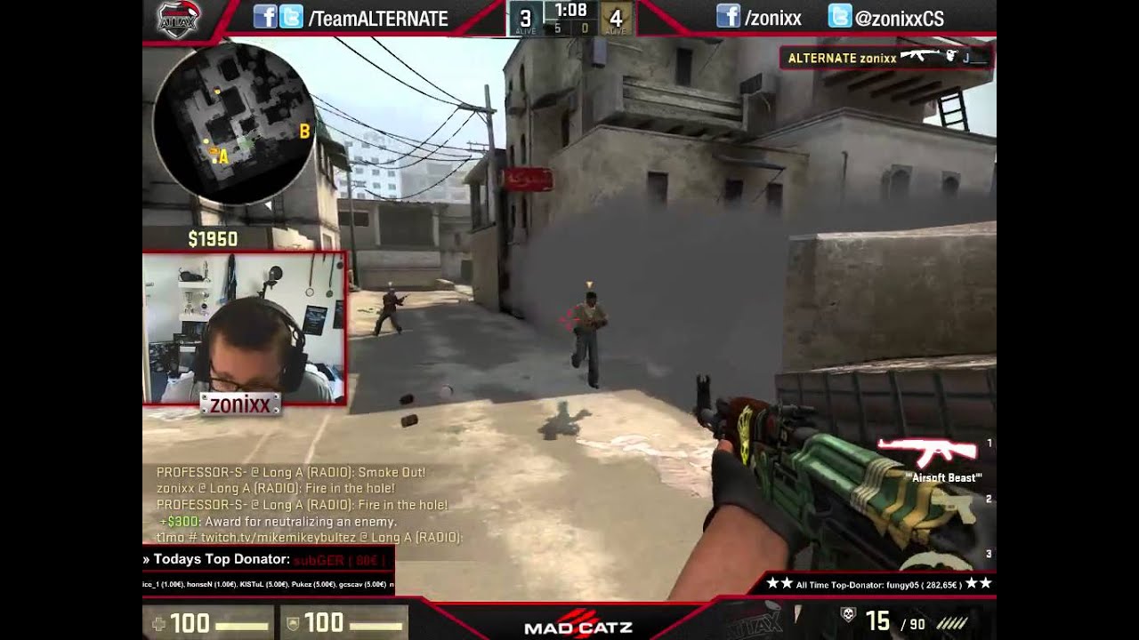 CS:GO - zonixx 4k AK-HS - YouTube