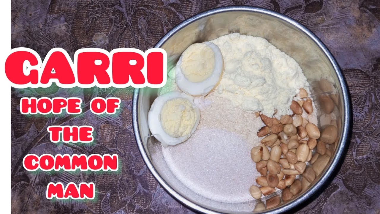 HOW TO SIP GARRI AS A NIGERIAN | DRINKING GARRI IN PEACE #mfalh #GARI # ...