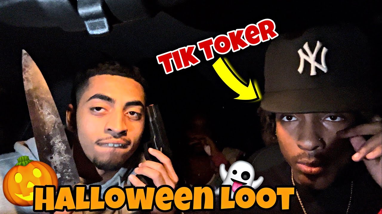 Me And A Tik Toker Went On A Halloween Loot!!!! *we almost got arrested ...