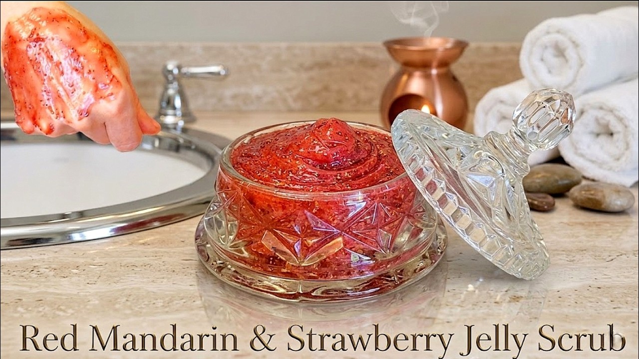 Face & Body Jelly Scrub Mask DIY Smooth & Glowing Skin - YouTube