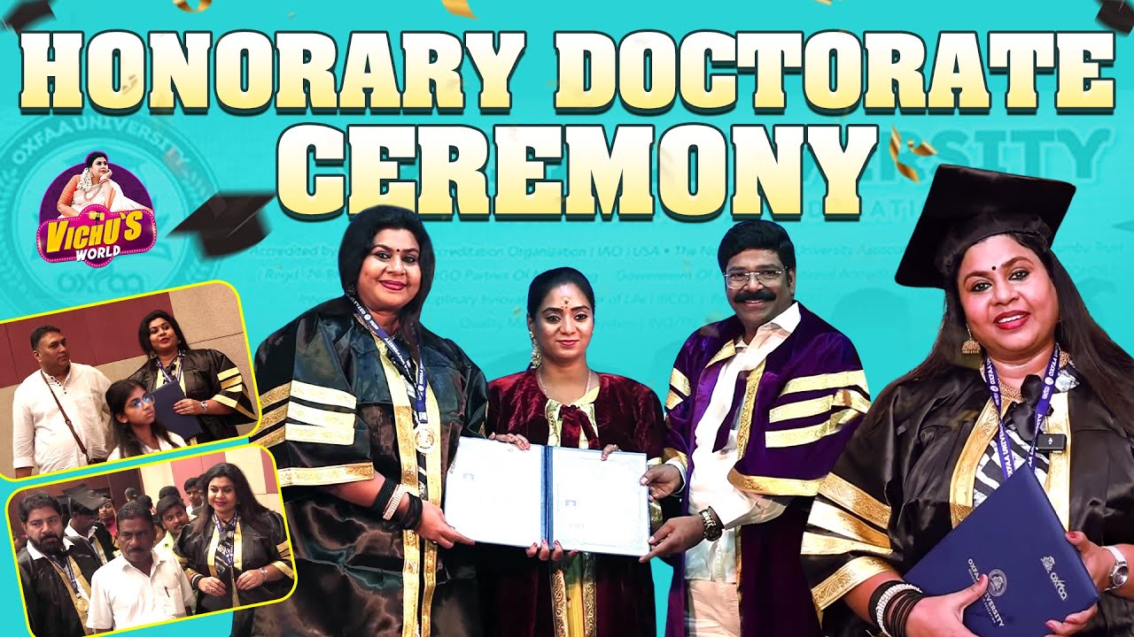 My Honorary Doctorate Ceremony at Oxfaa University | A Special Milestone | Vichitra - YouTube