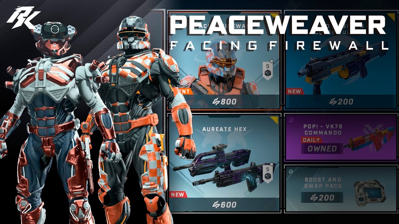 PEACEWEAVER Y FACING FIREWALL Tienda Semanal Halo infinite - YouTube