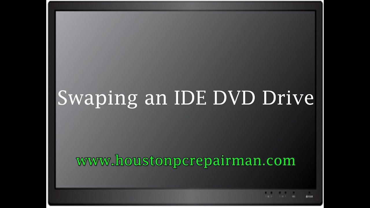 How to replace an IDE DVD Drive - YouTube