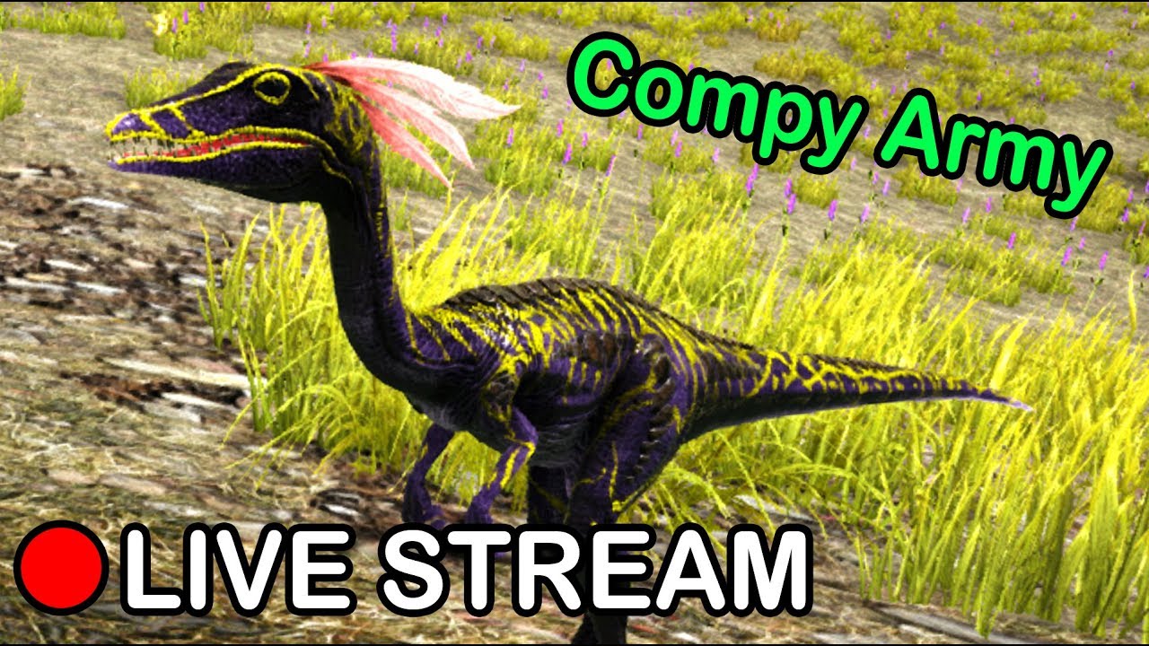 🔴 [LIVE] 🦎 Let's make a Compy Army & Conquer the world!! Ark Survival ...
