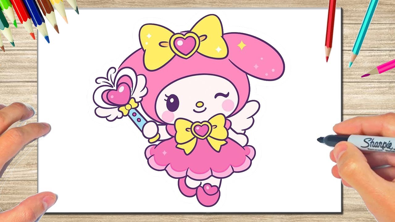 How to Draw MY MELODY Easily 🎀 | Drawings for Kids - YouTube