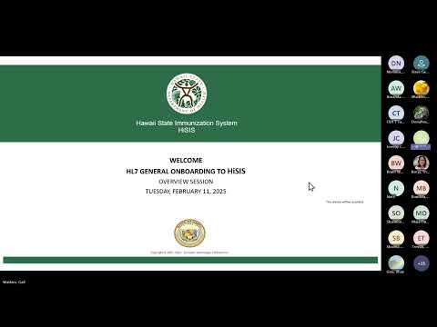 HiSIS HL7 GENERAL ONBOARDING OVERVIEW PRESENTATION