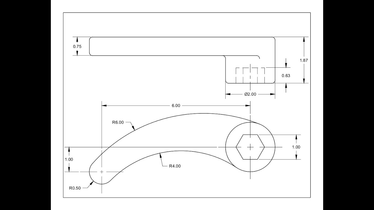 Intermediate AutoCAD - Model Space, Dimension, and Polygons - YouTube