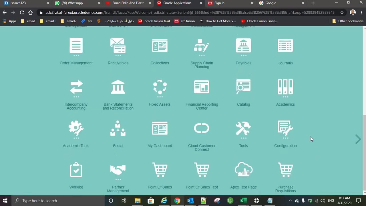 oracle fusion Look and feel in Arabic/تغيير واجهة اوراكل فيوجن - YouTube