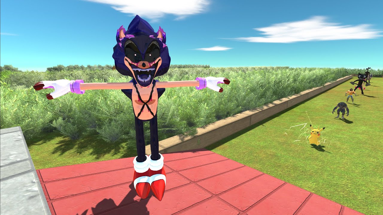 SONIC EXE XENOPHAN VS AVENGERS DEATH RUN - Animal Revolt Battle ...