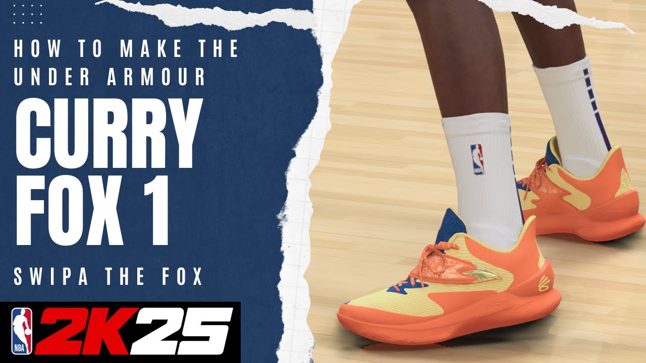 Under Armour Curry Fox 1 Swipa the Fox | NBA 2K25 Next Gen Shoe Creator ...