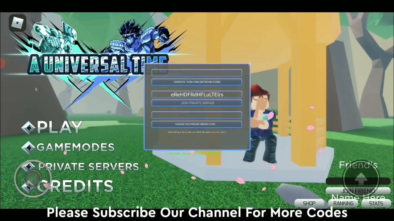 New A Universal Time (AUT) Private Server Code Out (100% Working PS ...