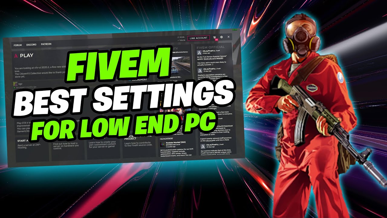 Increase Fps In Gta 5fivem Fivem Best Settings Fix