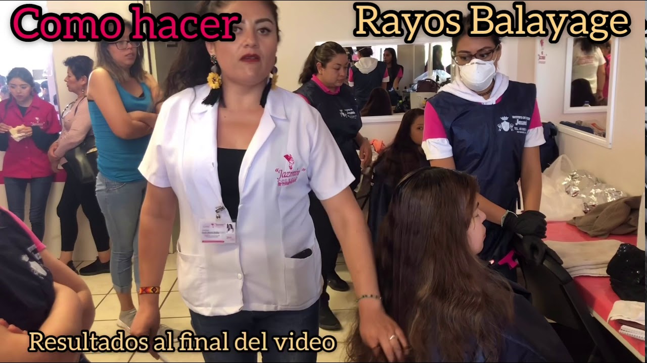 Como hacer mechas o rayos balayage con crepe - YouTube