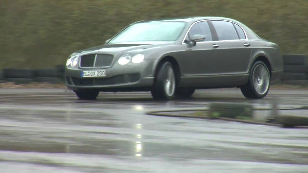 Bentley Continental Flying Spur - racing world's fastest limousine ...