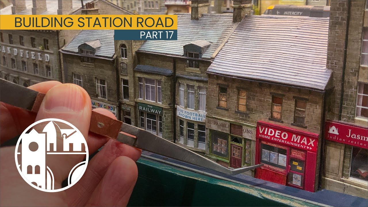 What are these tiny shop front models made from? N Scale model shop ...