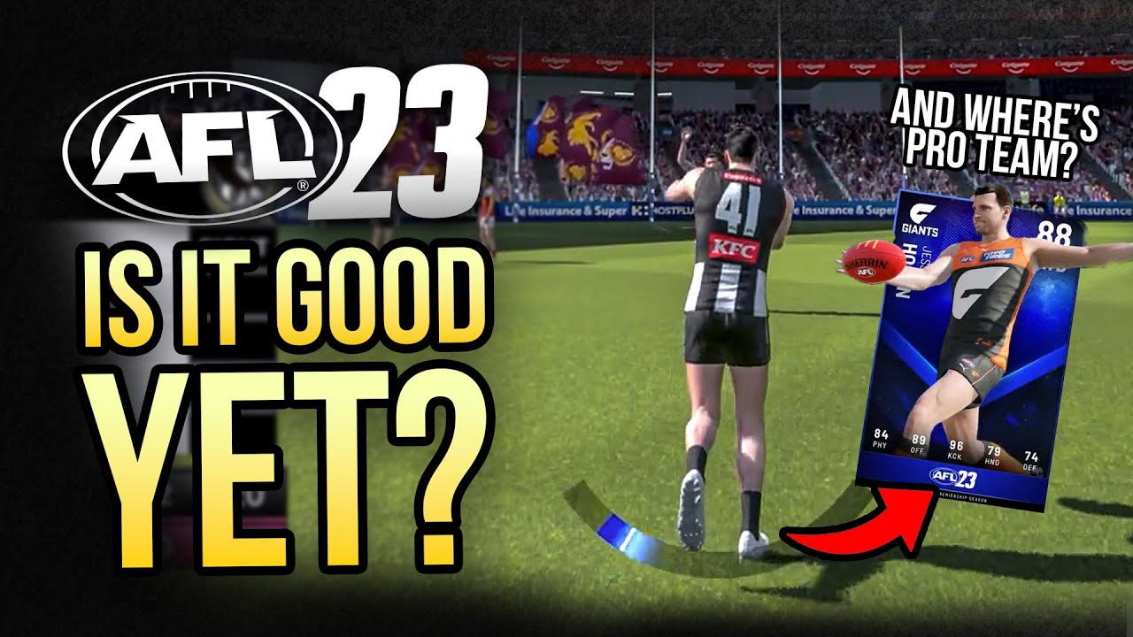 Revisiting AFL 23 - IS IT GOOD YET? & Where is Pro Team? - YouTube