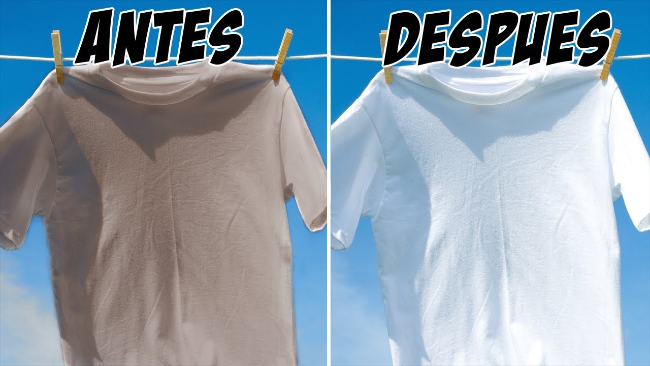 Blanquea tu ropa percudida de manera rápida aplicando esto a tu ropa ...