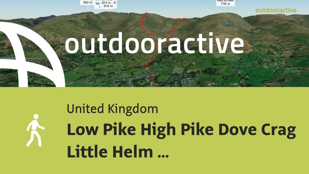 hike in the United Kingdom: Low Pike High Pike Dove Crag Little Helm ...