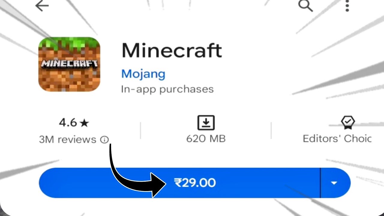 Minecraft Price Drop On Google Play Store Only ₹29 - YouTube