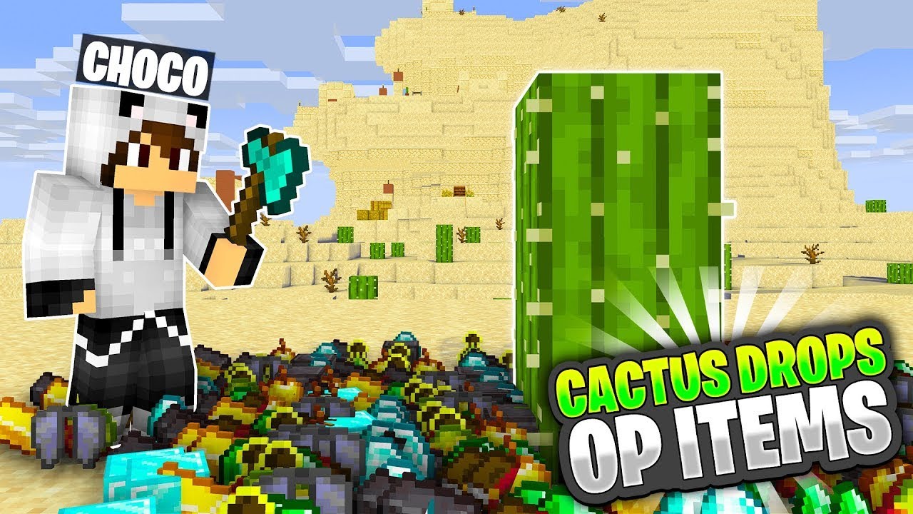 Minecraft PE/BE But, Cactus Gives OP Items! | 1.21+ | mrgamingisop ...