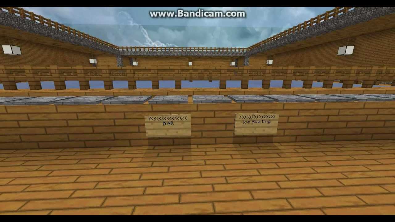 Minecraft: Ice Skating Rink - YouTube