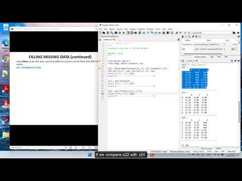 Filling missing data in pandas - YouTube