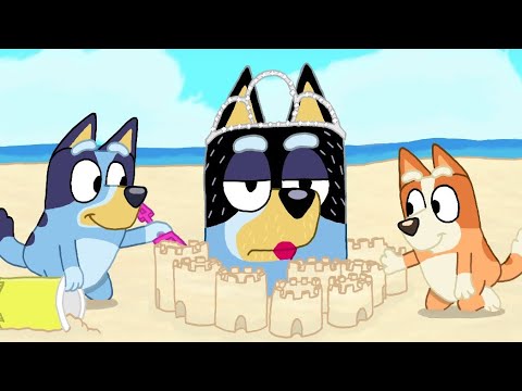 Bluey and Bingo Having Fun on the Beach! | Bluey Drawing - YouTube
