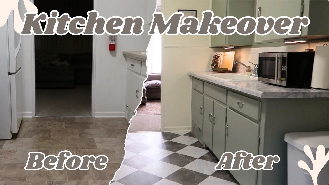 $500 Kitchen Makeover: No Demo, No Problem - YouTube